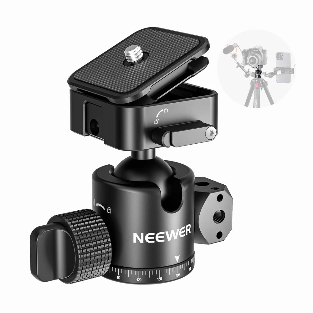 Neewer GM12-MT Arca Type Tripod Ball Head | Tripod Ball Head | BuyonBu ...