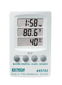 Extech 445702 Hygro-Thermometer Clock QATAR - BuyonBudget % In Stock