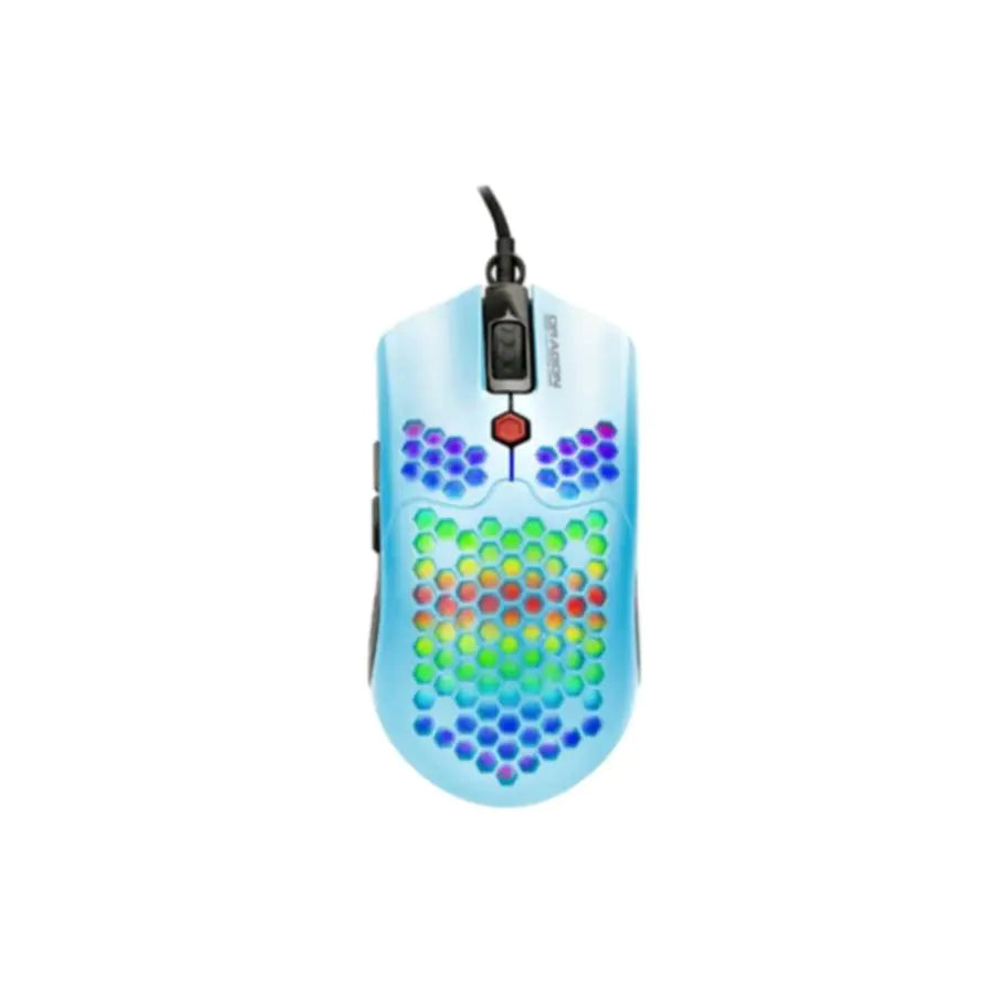 DRAGONWAR Ultra-Light Honeycomb RGB Gaming Mouse 12000 DPI – Blue ...