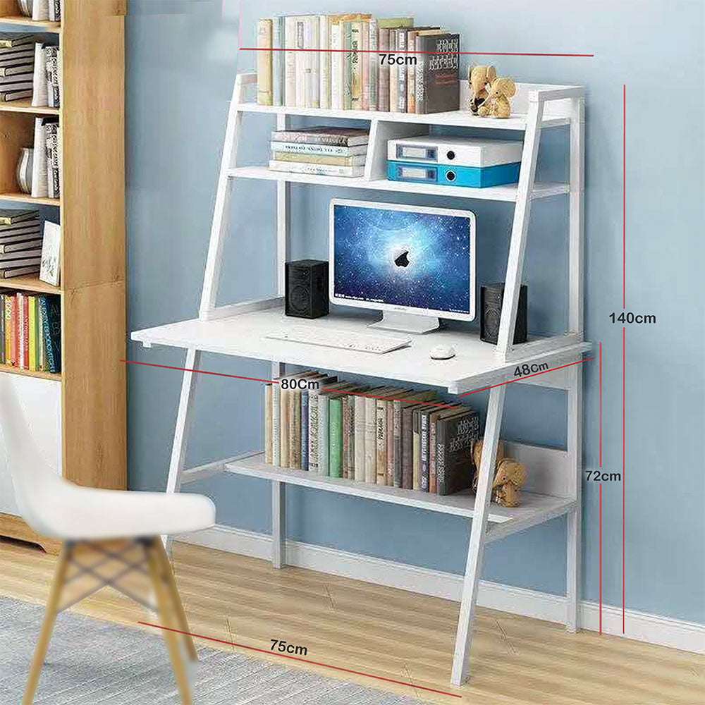 Ladder Computer Desk Hutch - BuyonBudget % In Stock